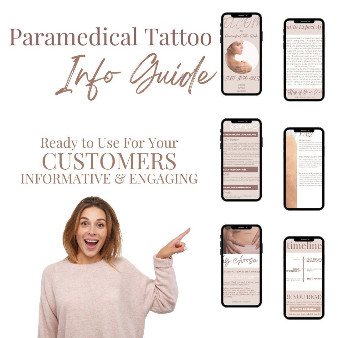 Paramedical Tattoo Client Info Guide - Etsy