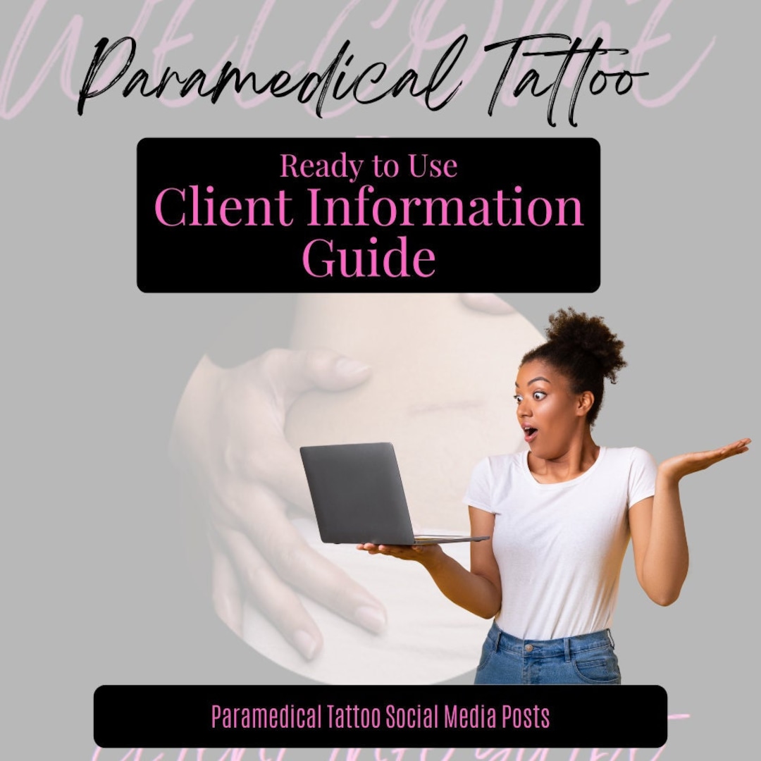 Paramedical Tattoo Client Info Guide - Etsy