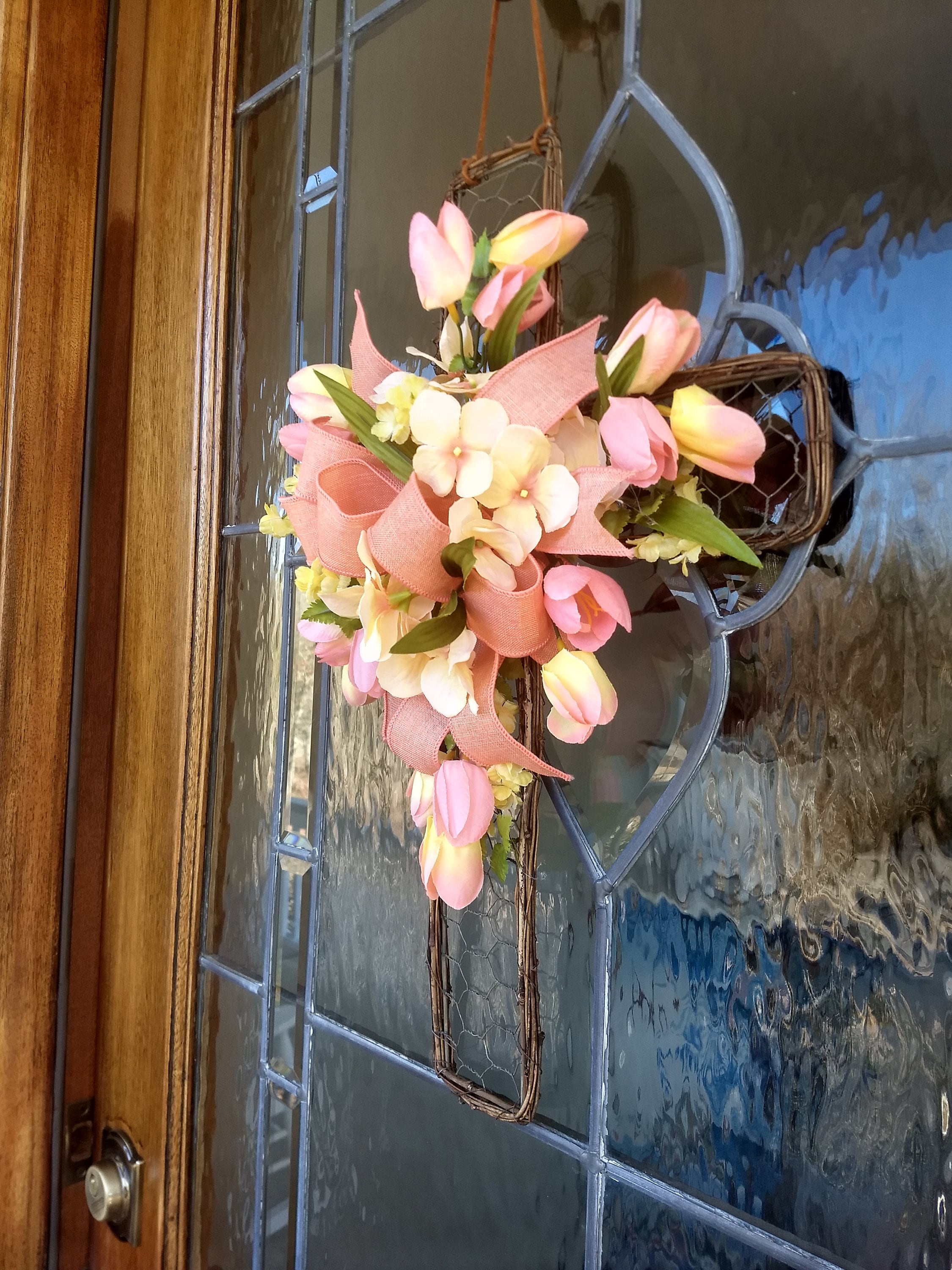 Spring/summer Cross Wreath Cross Wreath Floral Cross Wreath - Etsy