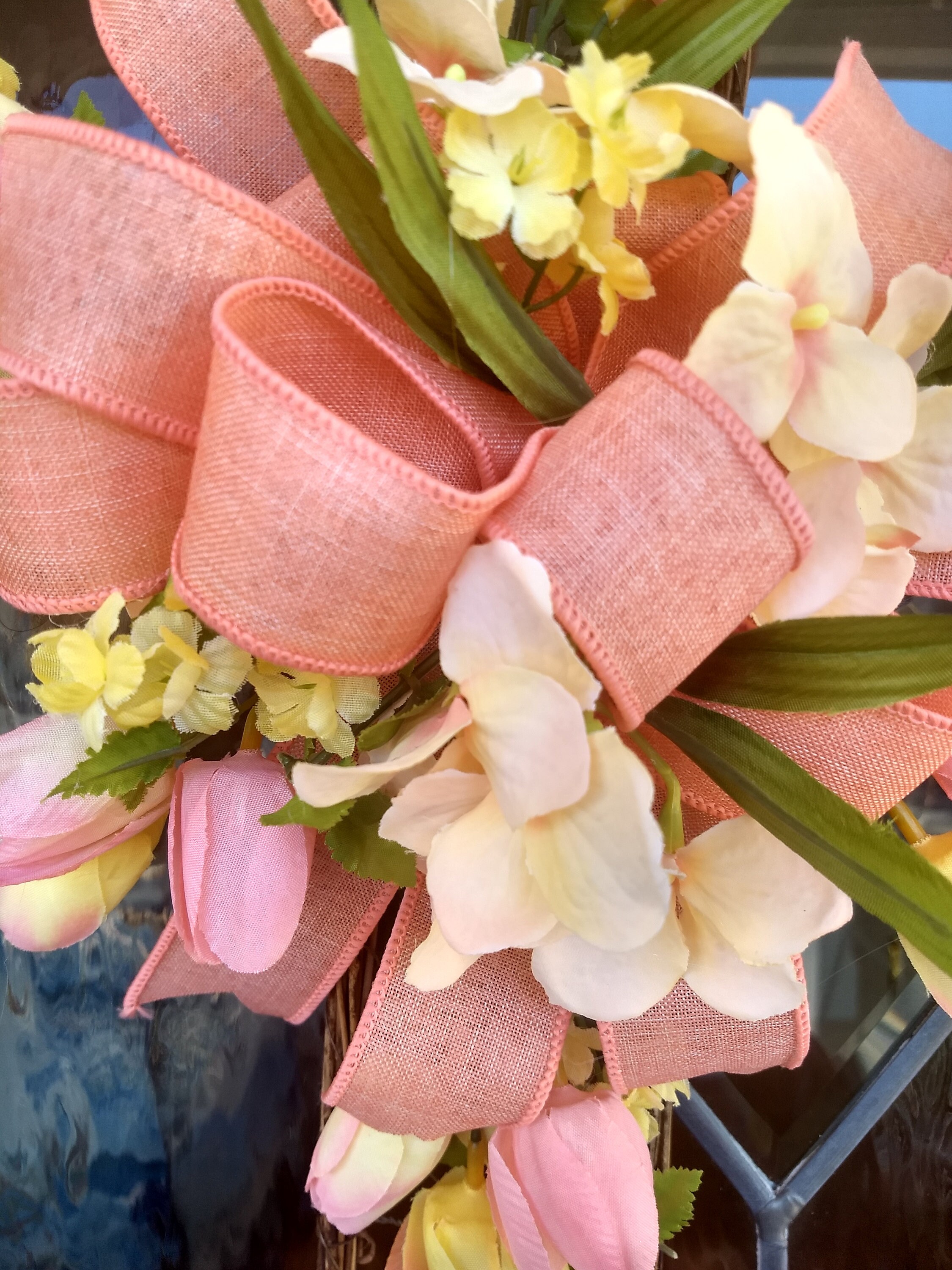 Spring/summer Cross Wreath Cross Wreath Floral Cross Wreath - Etsy