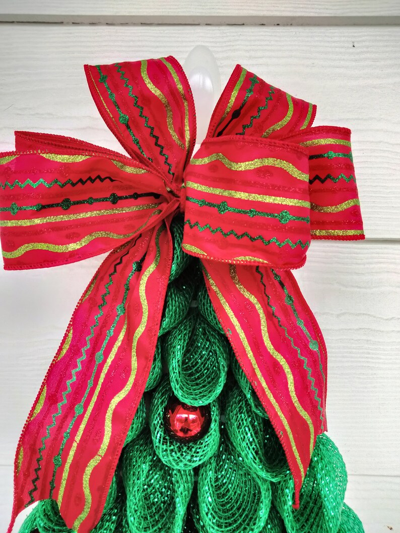 Christmas Tree Wreath, Christmas Tree Decor, Traditional Christmas ...
