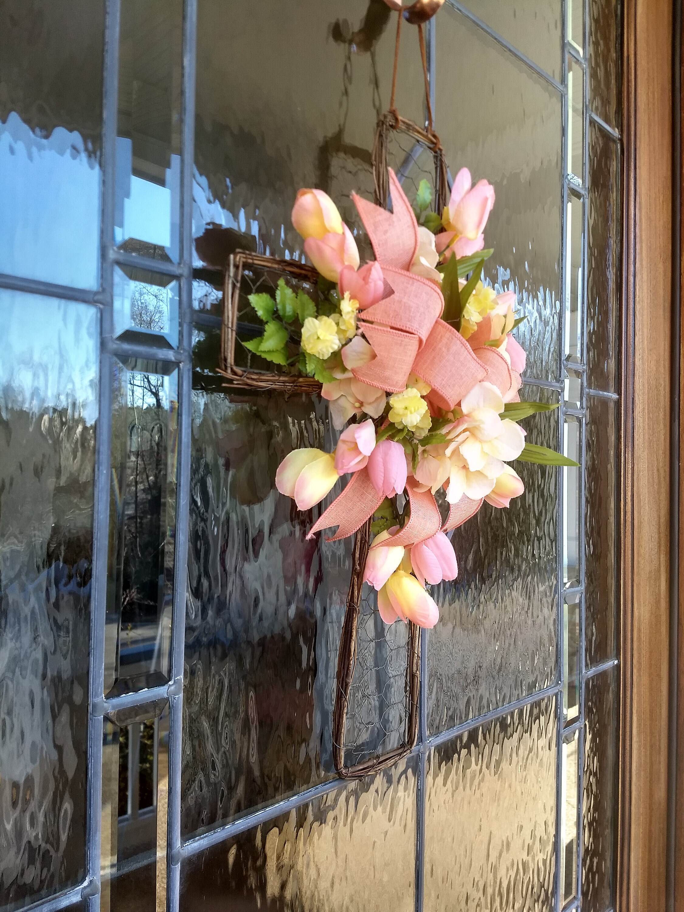 Spring/summer Cross Wreath Cross Wreath Floral Cross Wreath - Etsy