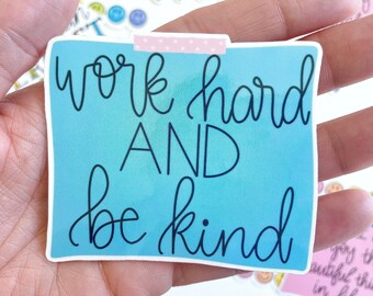 Be Kind Work Hard - Etsy