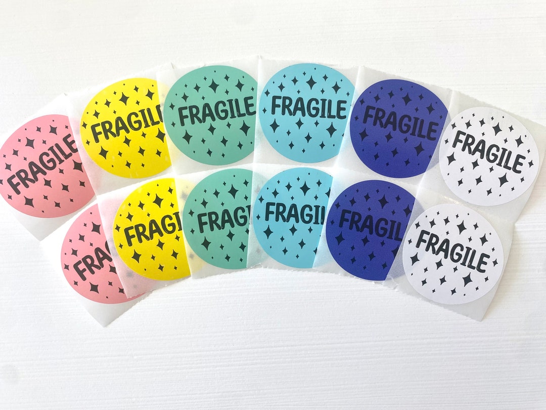 Fragile Sticker | Packaging Stickers | 2" Sticker | Thermal Sticker ...