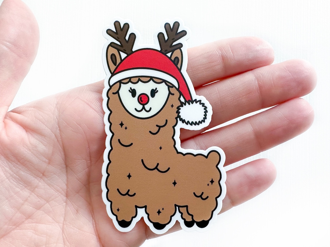Rudolf Little Miss Llama Sticker | Waterproof Sticker | Cute Stickers ...