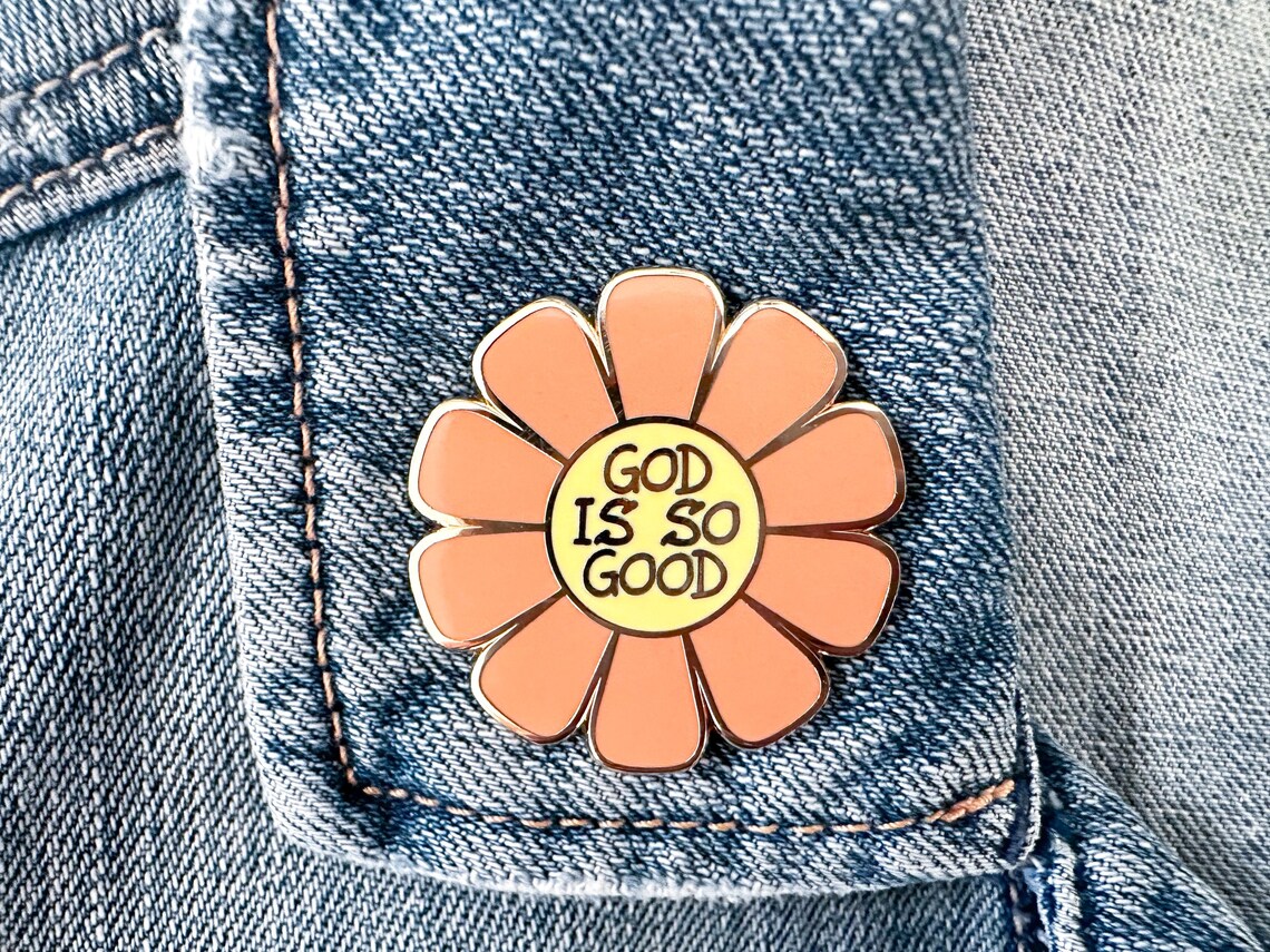 God is so Good Hard Enamel Pin | Christian Enamel Pin | Christian Gift ...