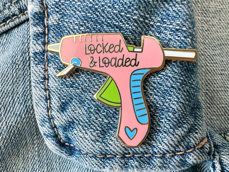 Hot Glue Gun Enamel Pin Crafty Pin Crafter Pin Lapel Pin - Etsy
