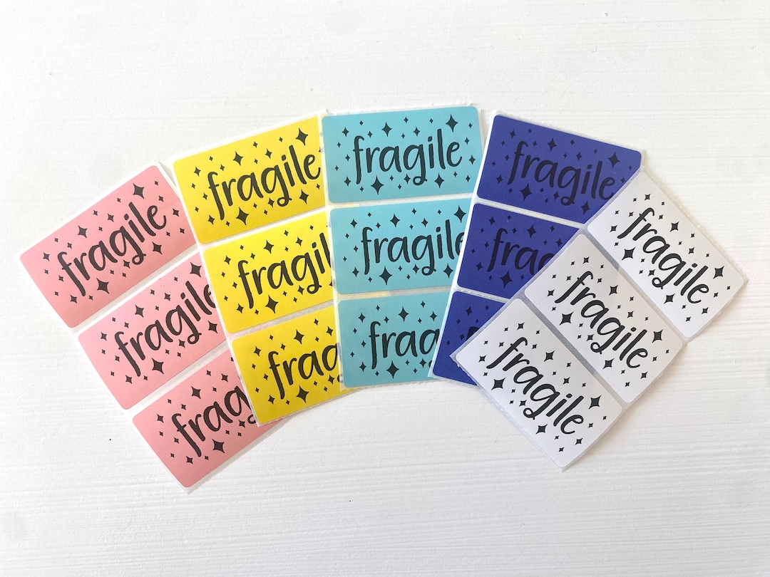 Fragile Sticker | Packaging Stickers | 2.25 X 1.25" Sticker | Thermal ...