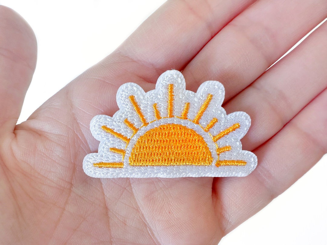 Sunrise Embroidered Iron-on Patch Sunset Patch Sun Patch Hippie Patch ...