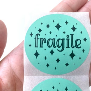 Fragile Sticker | Packaging Stickers | 2" Sticker | Thermal Sticker ...