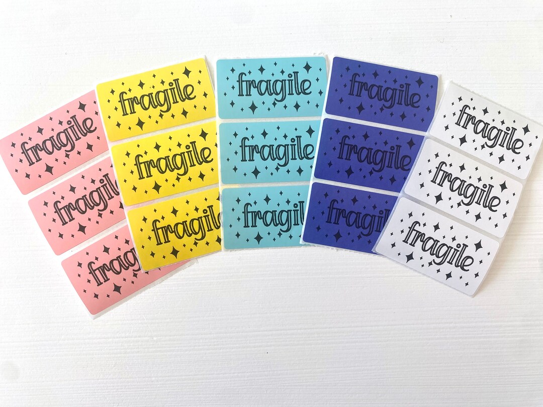 Fragile Sticker | Packaging Stickers | 2.25 X 1.25" Sticker | Thermal ...