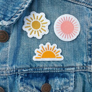 Sunrise Embroidered Iron-on Patch | Sunset Patch | Sun Patch | Hippie ...