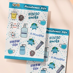 Pandemic Time Capsule Sticker Sheet | Life During Covid | Journal ...