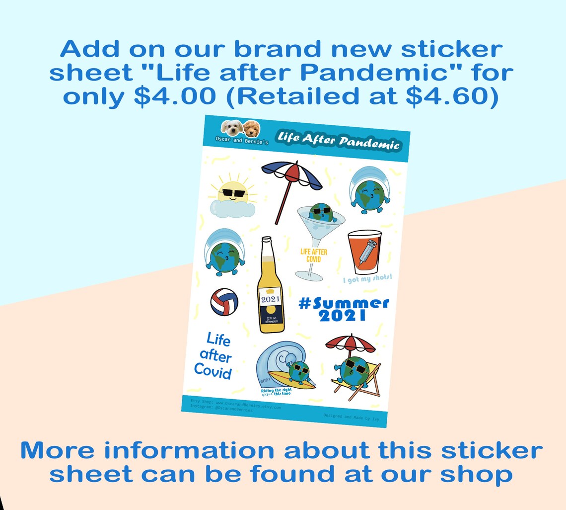 Pandemic Time Capsule Sticker Sheet Life during Covid | Etsy