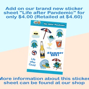Pandemic Time Capsule Sticker Sheet Life During Covid | Etsy
