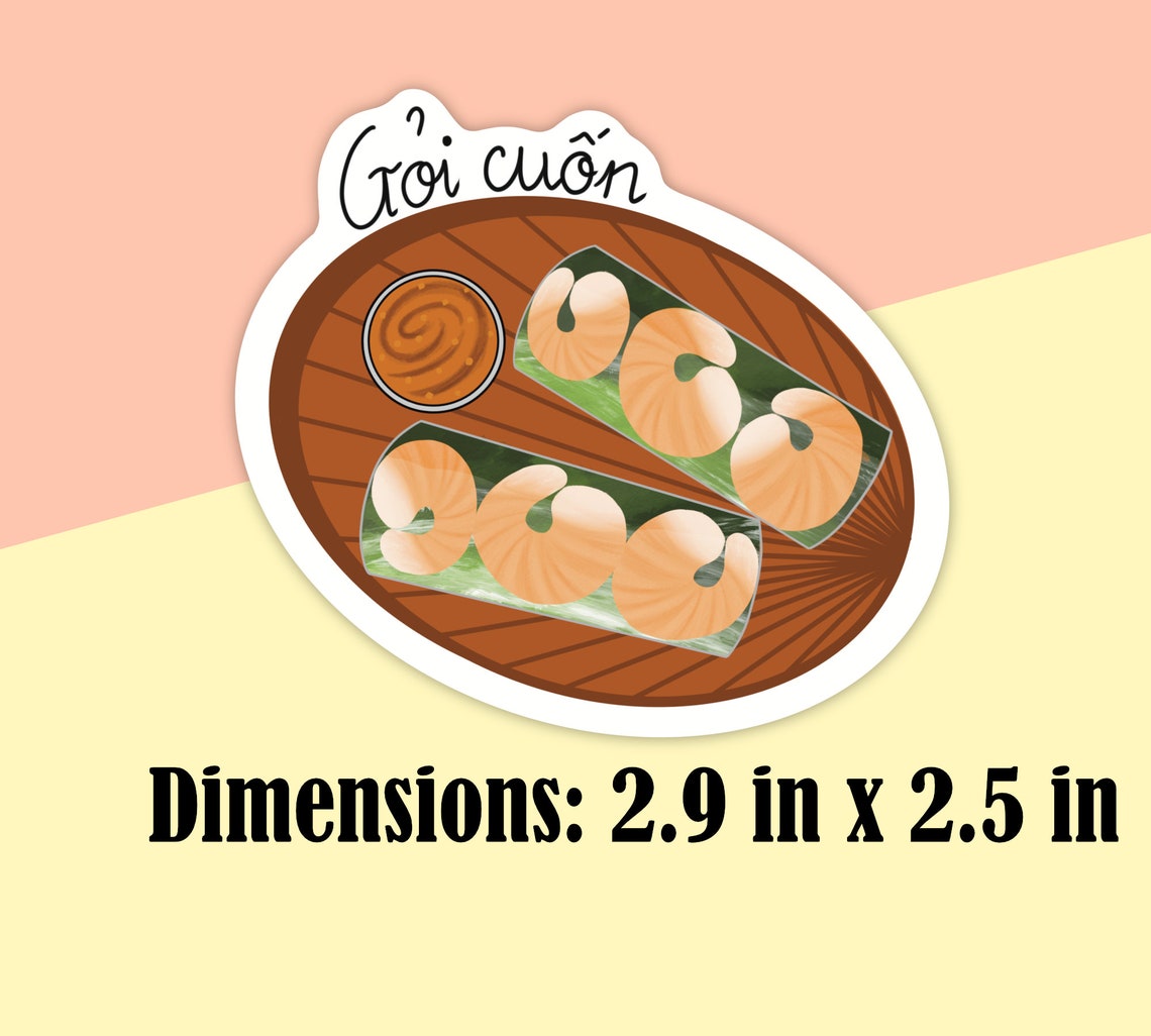 Vietnamese Foodies Sticker Pack Asian Food Stickers 5 Individual Die ...