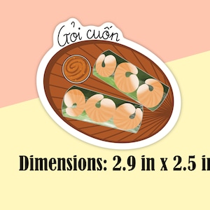 Vietnamese Foodies Sticker Pack | Asian Food Stickers | 5 Individual ...