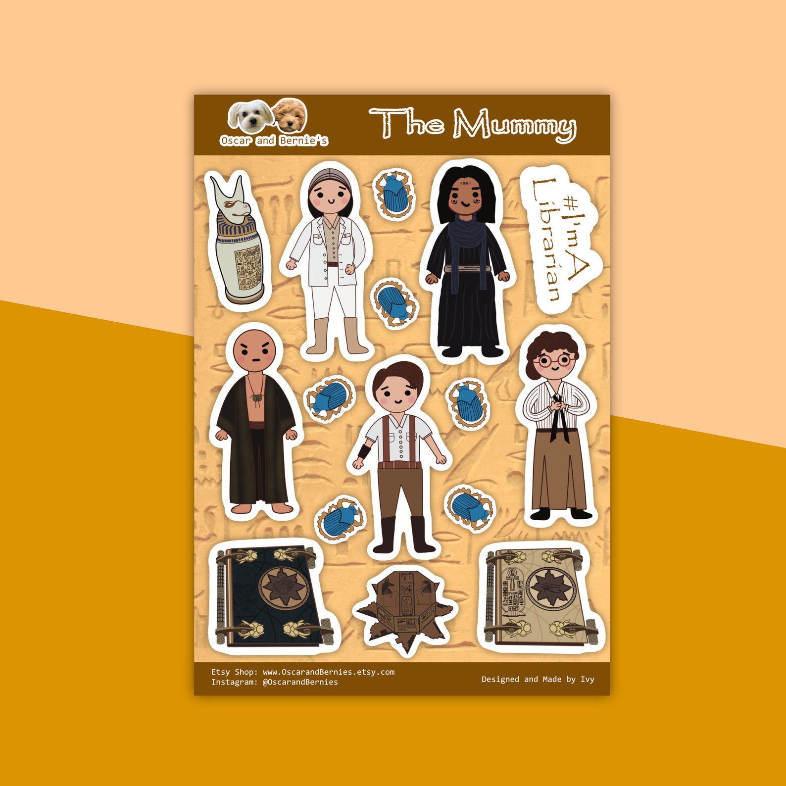 The Mummy 1999 Cartoony Characters Sticker Sheet the Mummy | Etsy