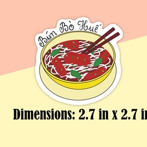 Vietnamese Foodies Sticker Pack | Asian Food Stickers | 5 Individual ...