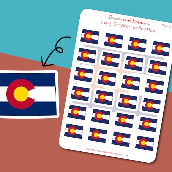 Colorado State Flag Sticker - Etsy