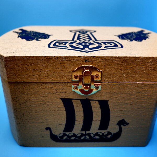 Wooden Norse Storage Box - Etsy