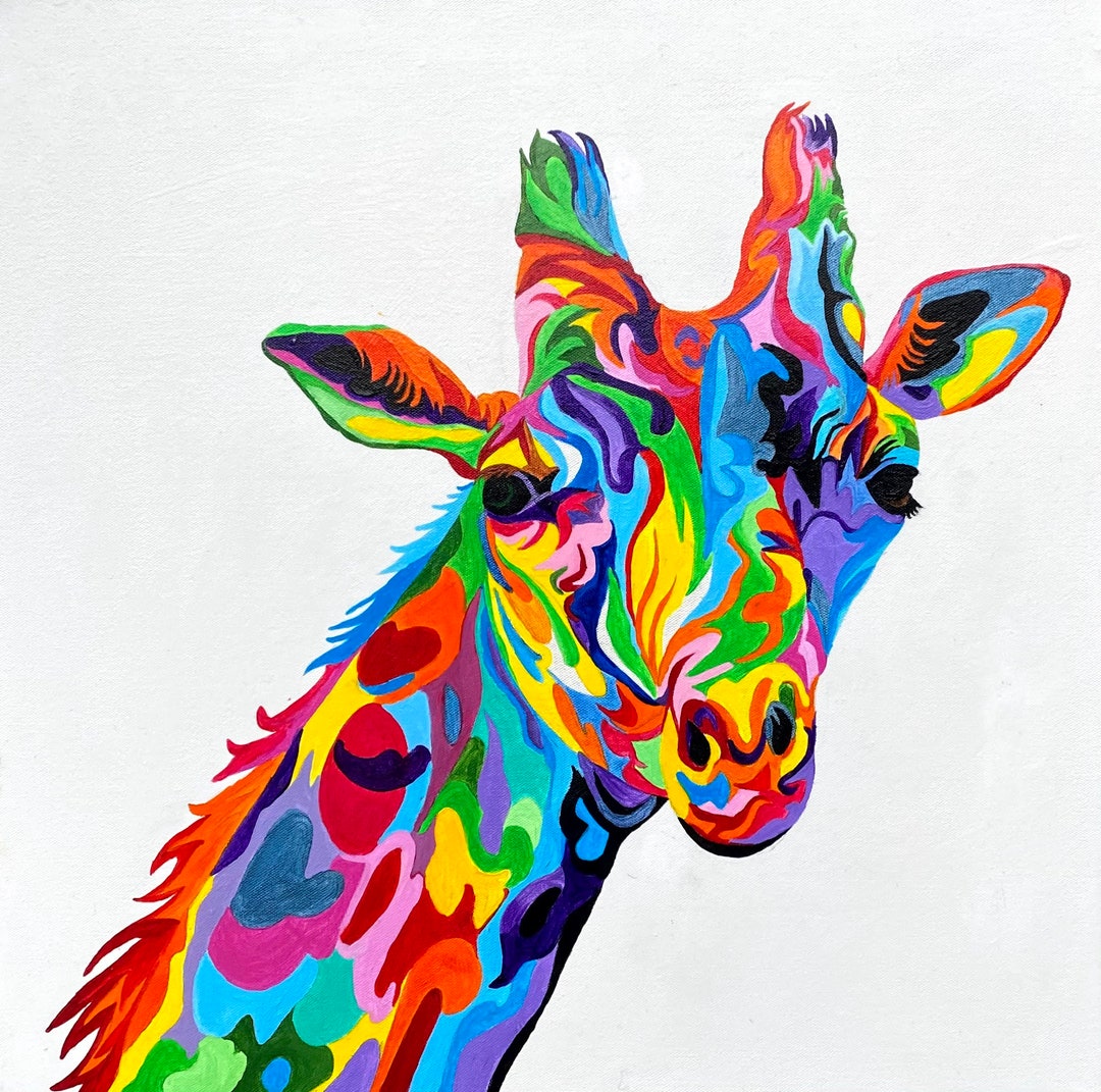 Giraffe Painting | Acrylic Painting | Home Decor | Kids Room Decor ...