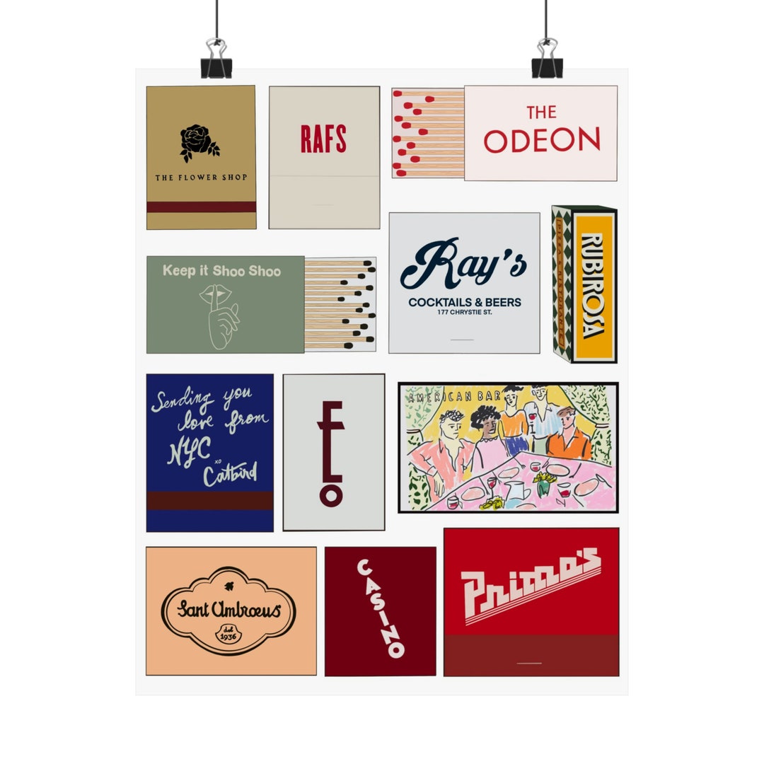 Best of NYC Matches Poster - Etsy