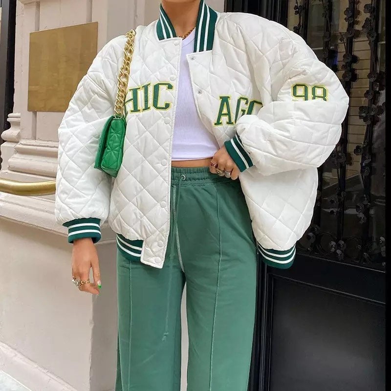 Y2K Fashion Varsity Bomber Jacket - Etsy