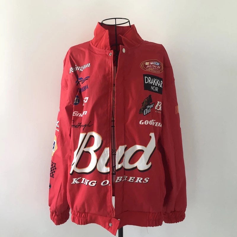 NASCAR Racer Racing Budweiser Jacket | Etsy