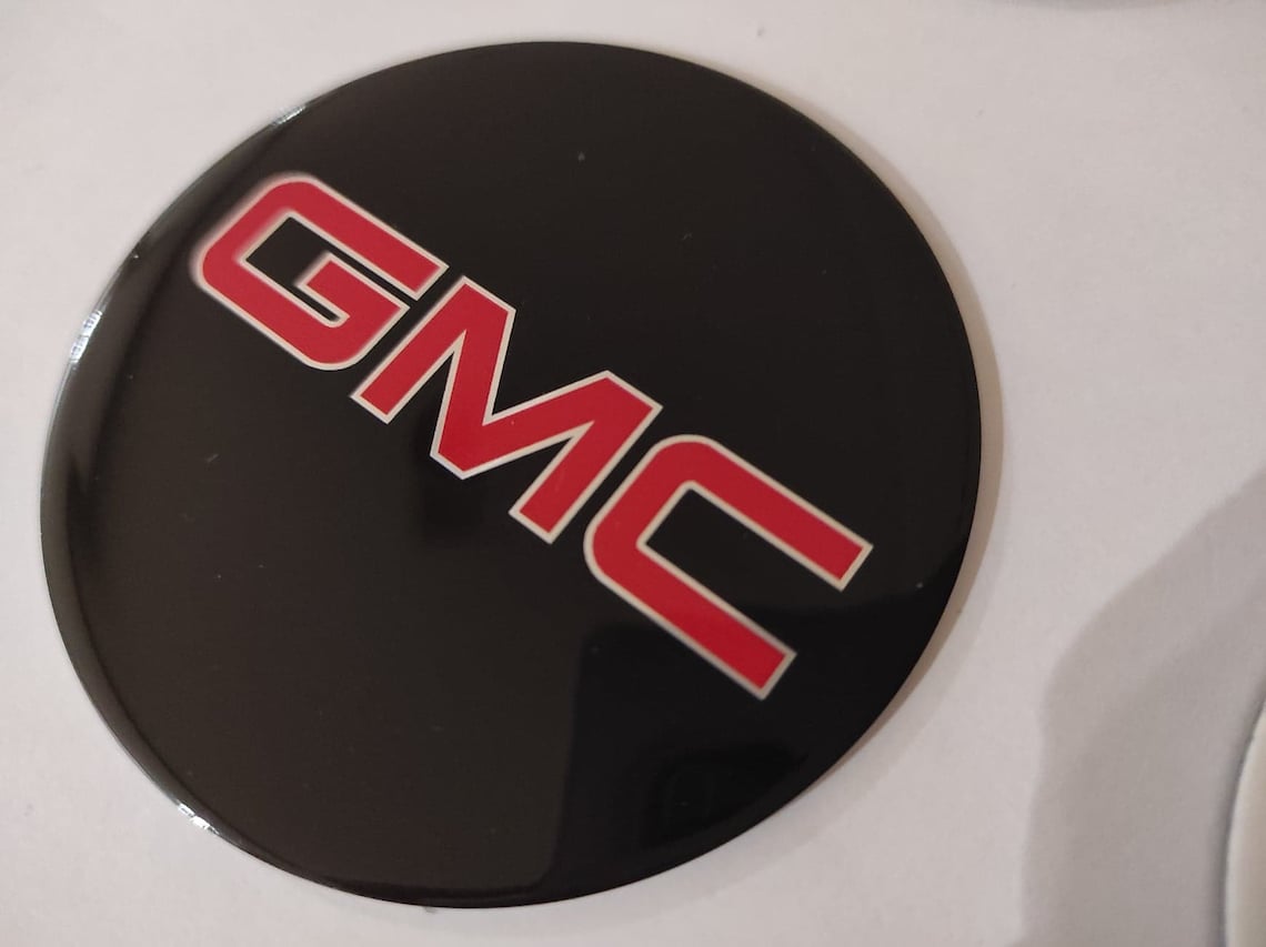 4 x GMC metal stickers wheel center caps hub Rims fit most | Etsy