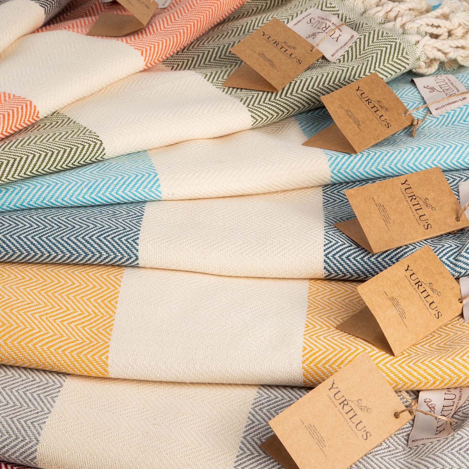 Turkish Beach Towel 37x71 Inches Quick Dry Highly Absorbent Sand-free ...