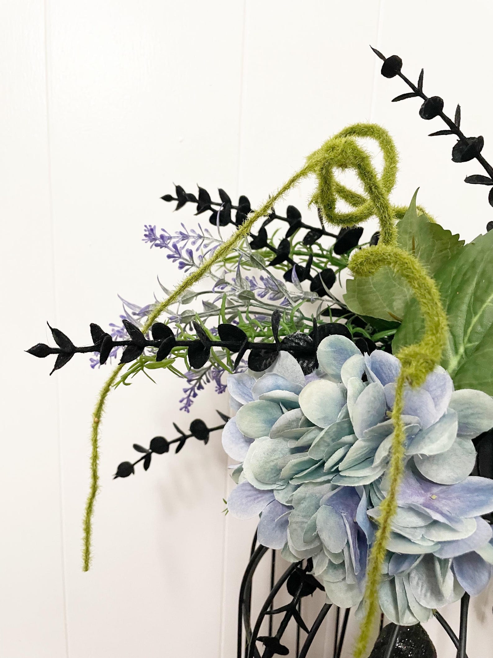 Gothic Crow & Floral Halloween Centerpiece, Spooky Black Birdcage Decor ...