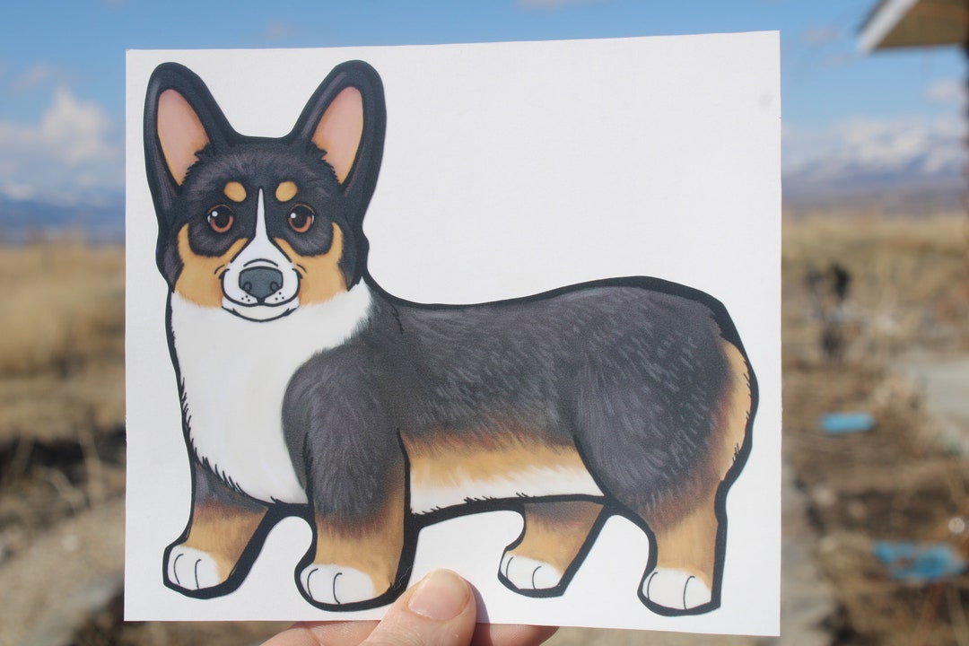 Corgi Vinyl Sticker for Cars, Trucks, Laptops: Gift for Dog Lovers, Vet ...