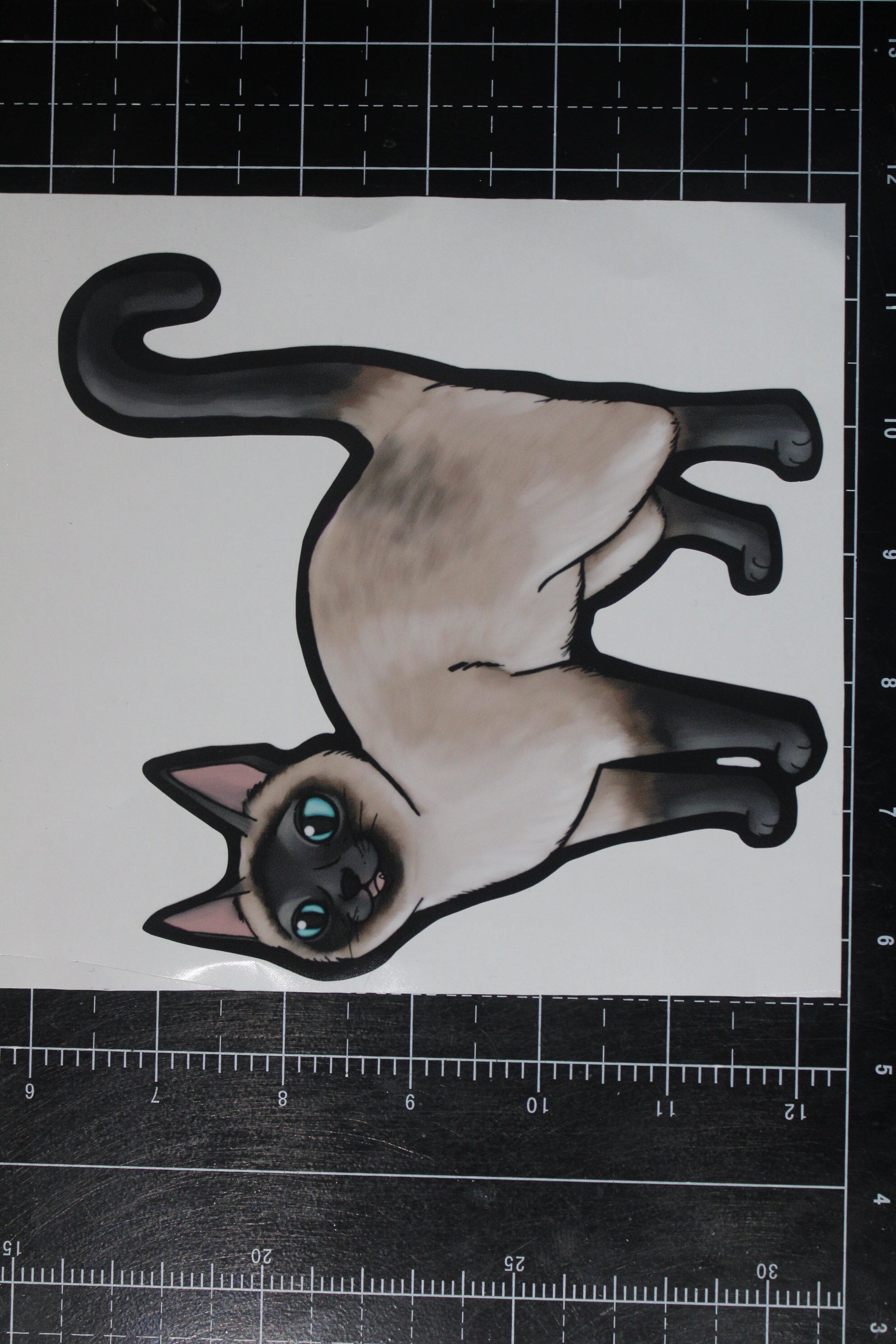 Siamese Cat Vinyl Sticker for Cars, Trucks, Laptops: Gift for Cat ...