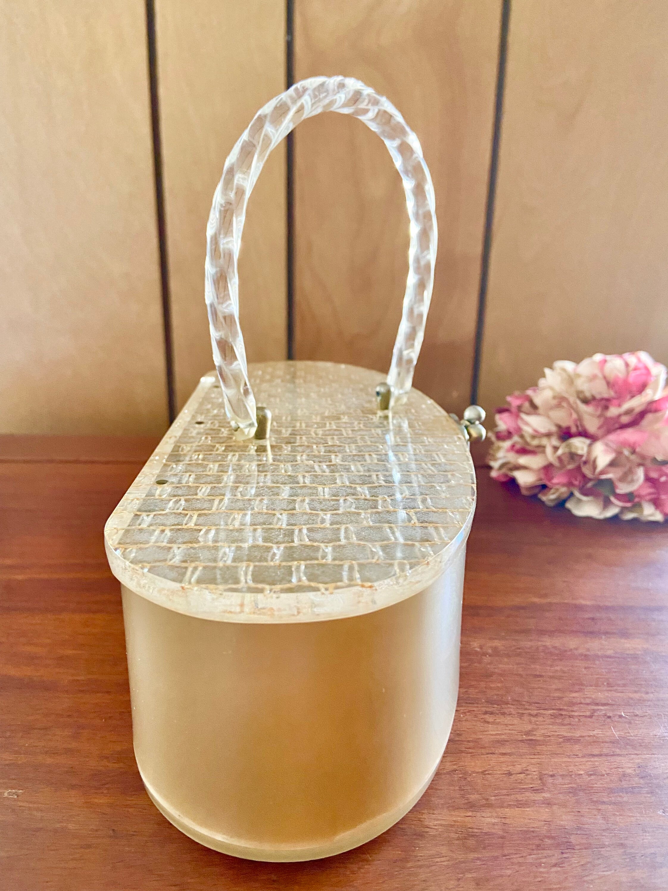 Vintage Florida Handbags Made in Miami Lucite Purse Offset Handle - Etsy