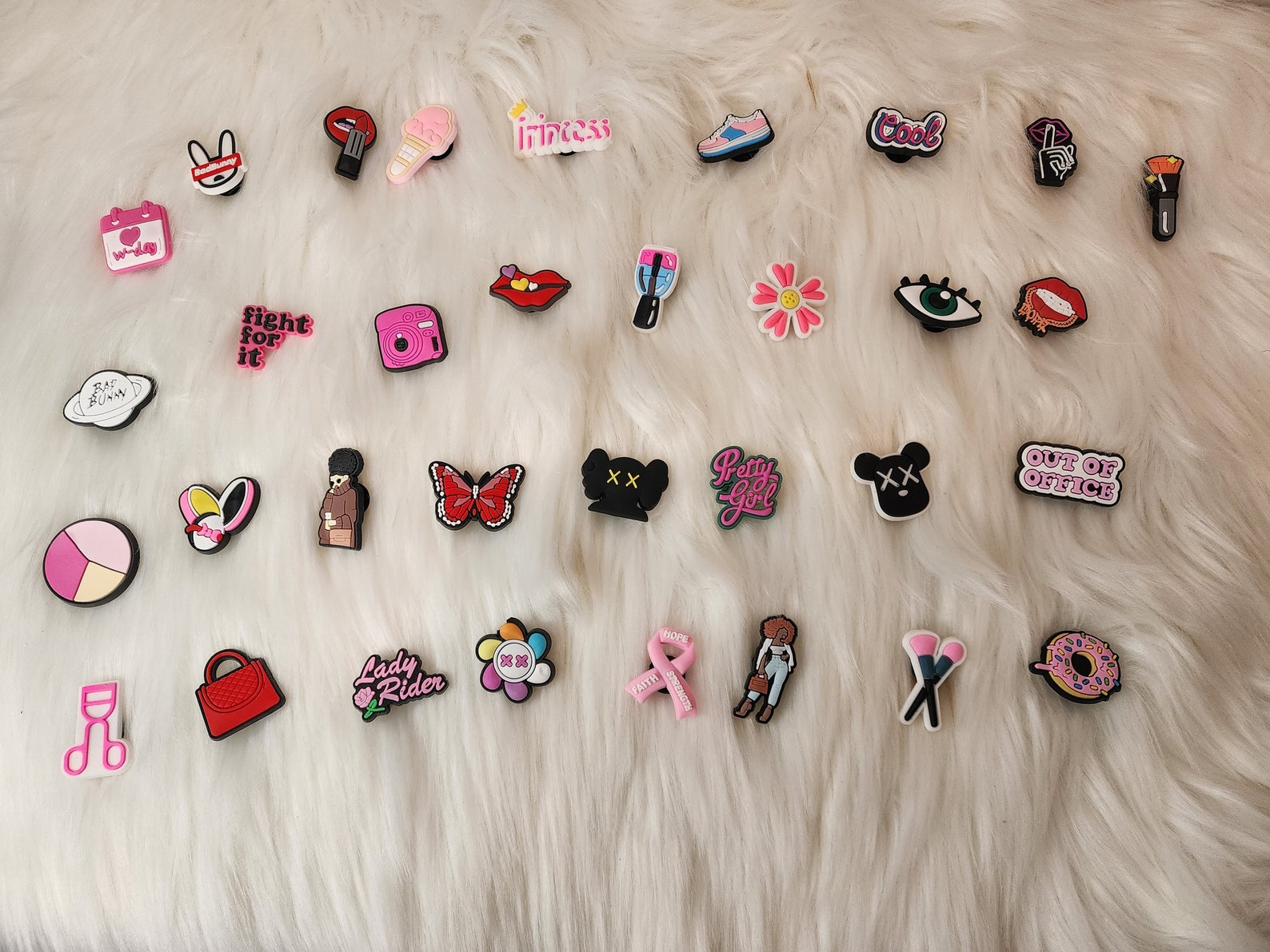 Girly Croc Charms Clog Charms Shoe Charms Shoe Jibbitz - Etsy