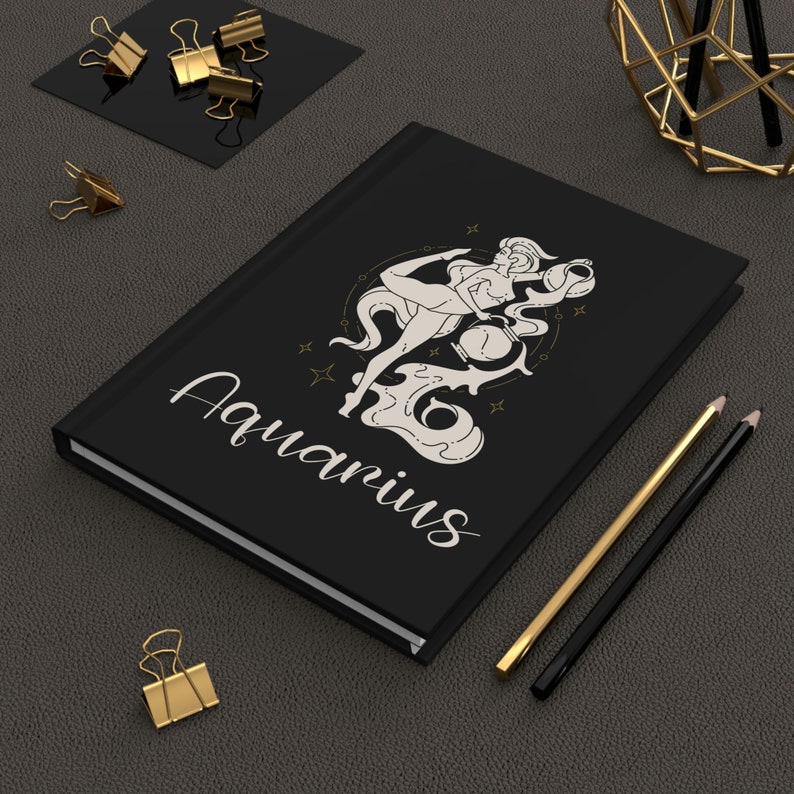 Aquarius Zodiac Astrology Sign Journal, Daily Notebook, Manifestation ...