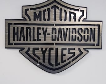 Harley Davidson Metal Sign | Etsy