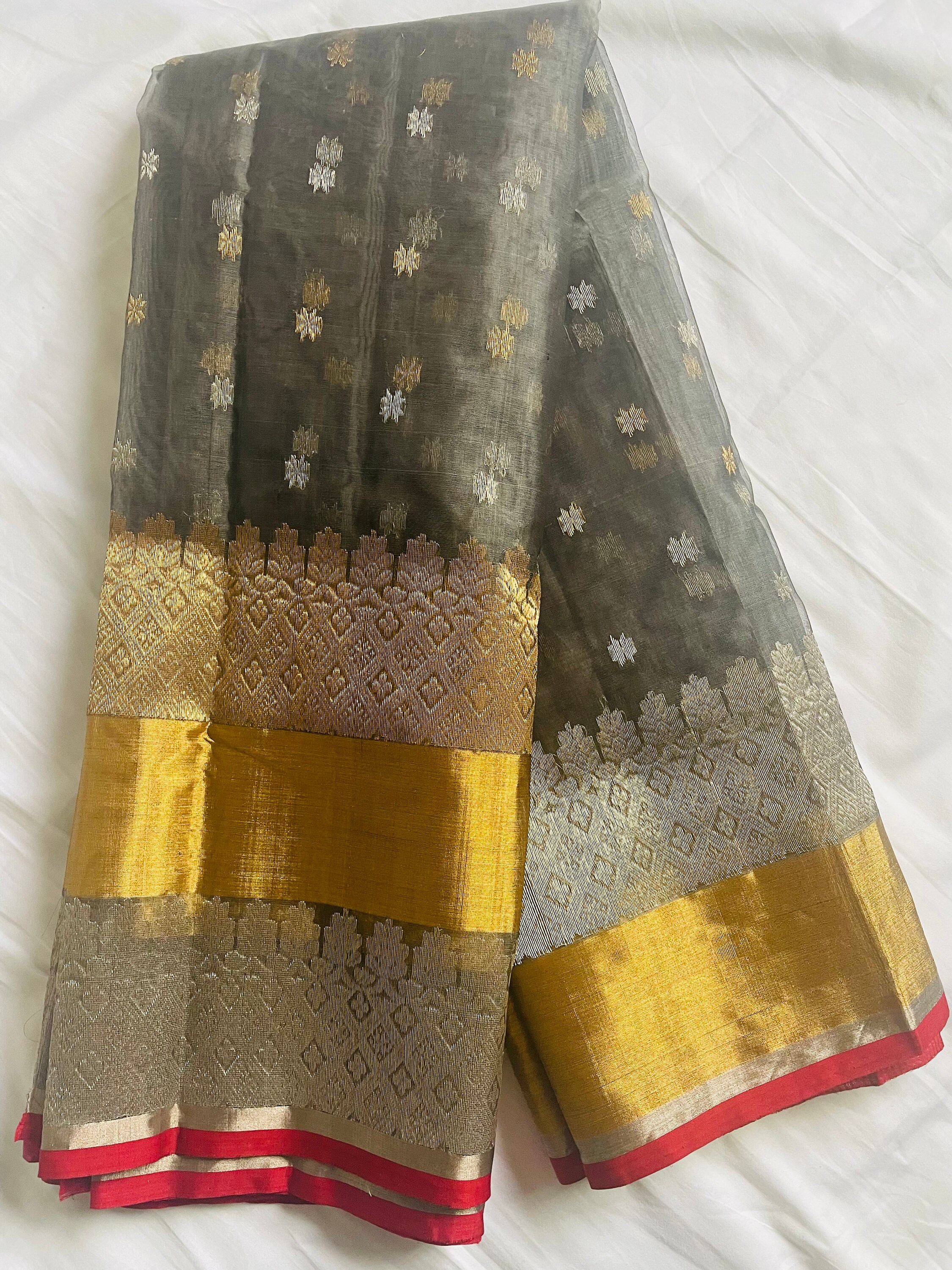 Chanderi Silk Saree - Etsy