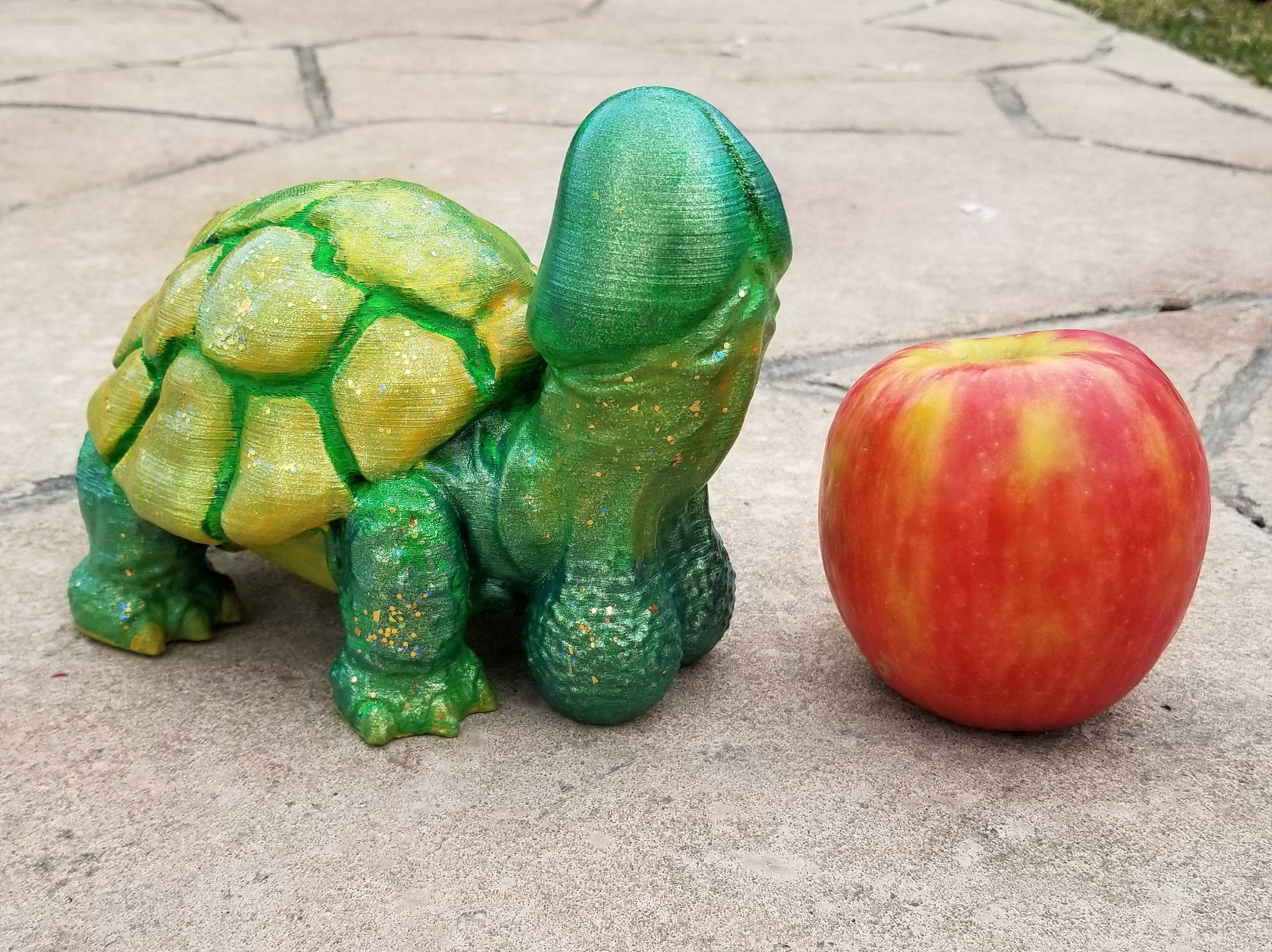 One of a Kind, Hand-painted Dick Turtle 3D Printed Figurine - Etsy