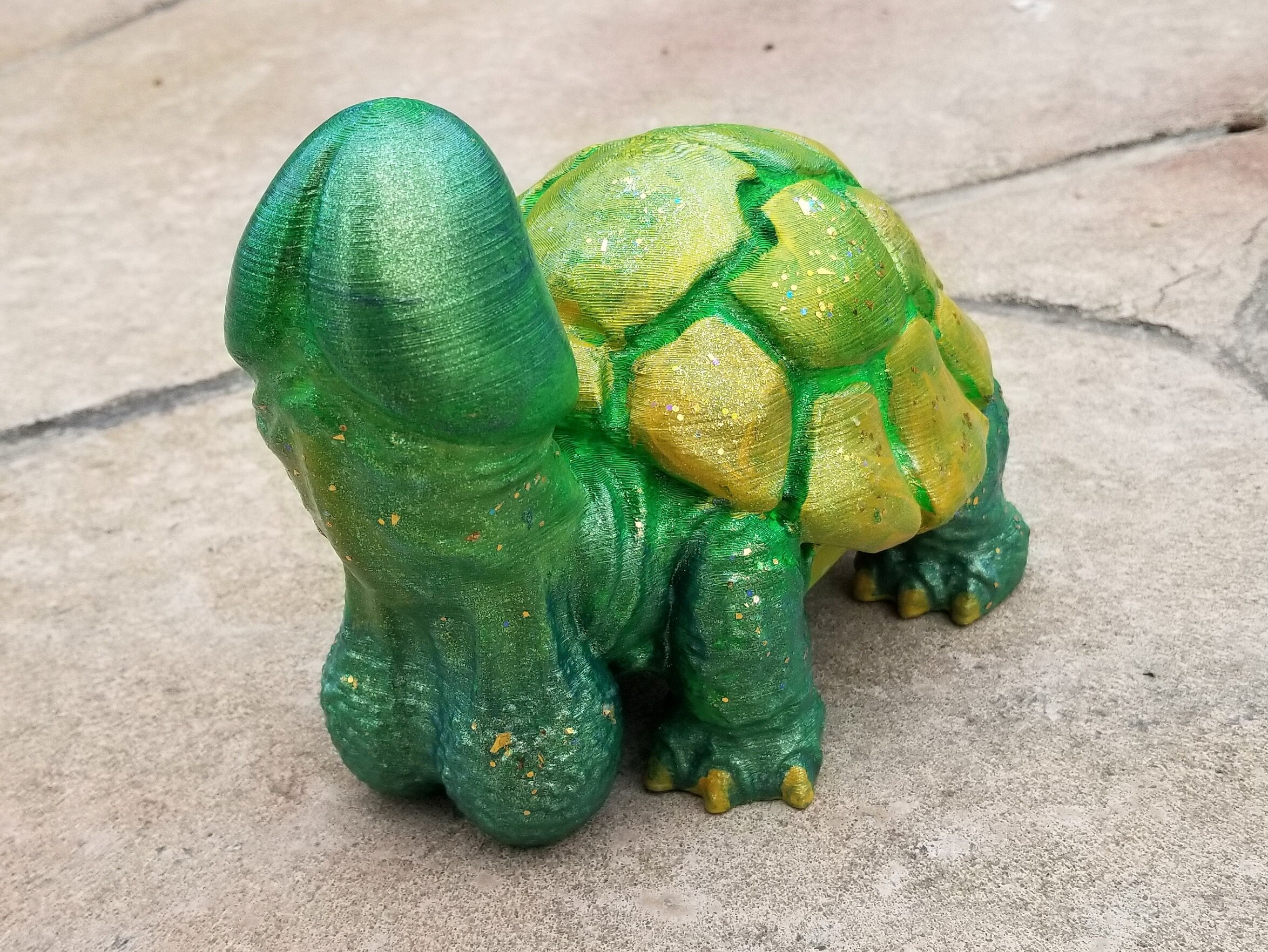 One of a Kind, Hand-painted Dick Turtle 3D Printed Figurine - Etsy