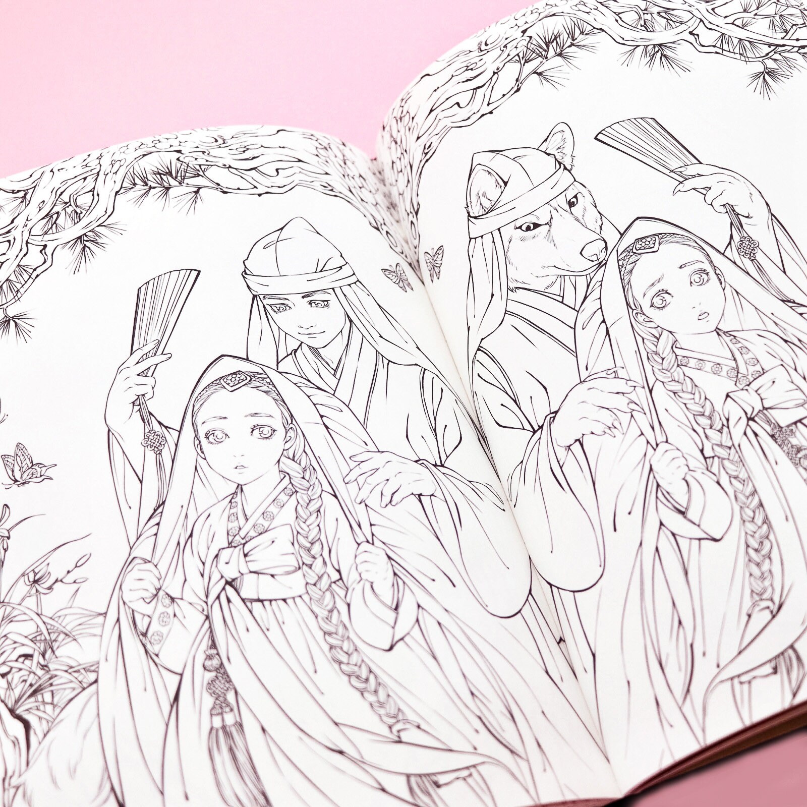 Hanbok Fantasy Coloring Book Korean Book Soo and Carrots - Etsy