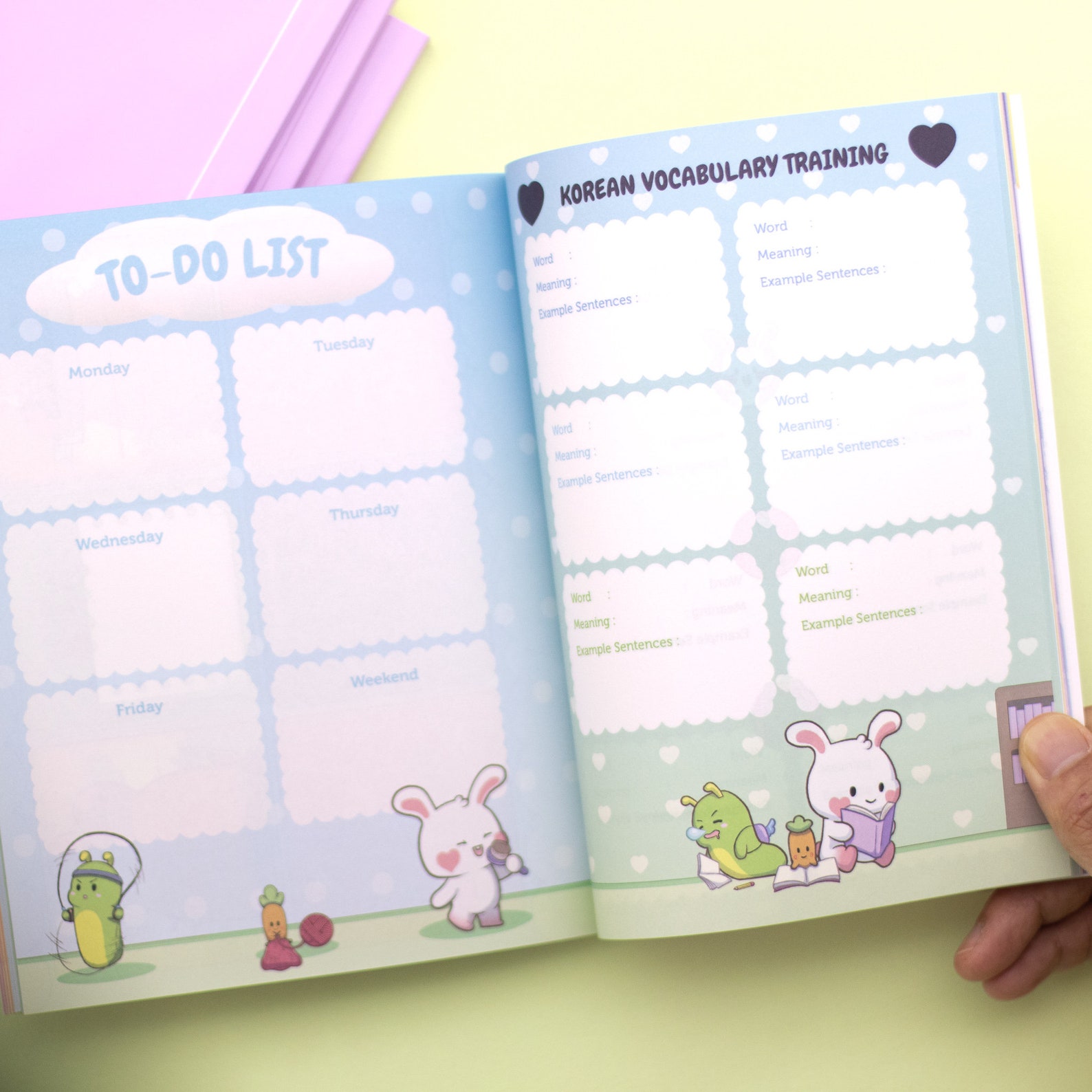 Soo and Carrots My Korean Study Journal Vocabulary Practice - Etsy