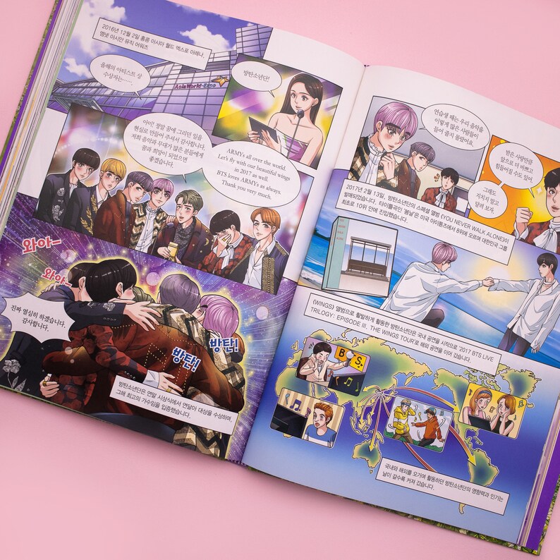 Who K-POP BTS Korean Book Manhwa Bangtan Comics | Etsy