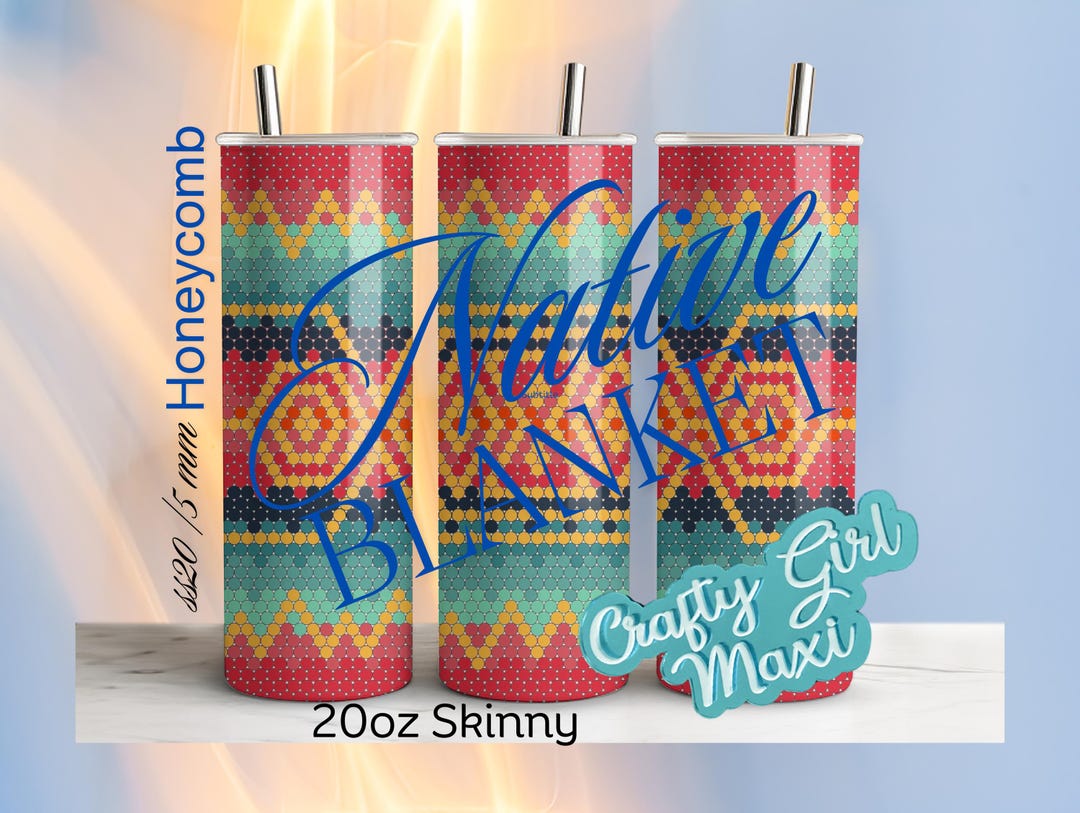 Native Blanket 2 is a SS20 / 20 Oz Rhinestone Tumbler Template. A ...