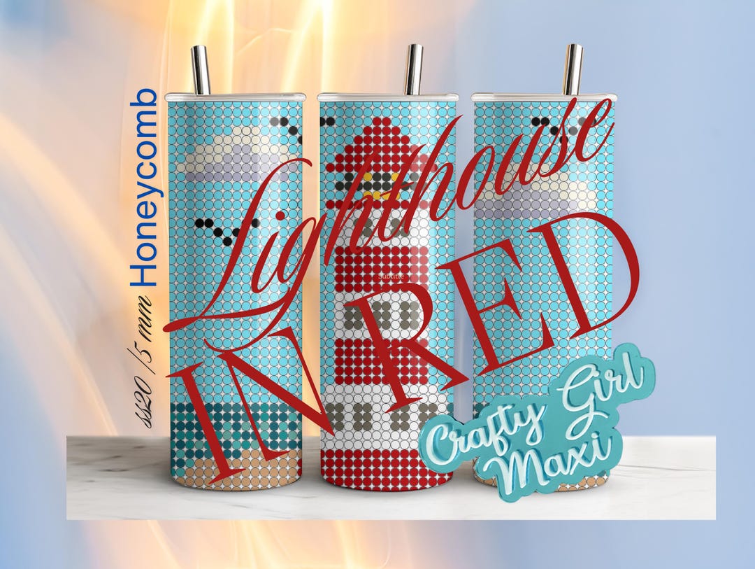 Lighthouse in Red is a Seaside Beauty. Digital Download and Printable ...