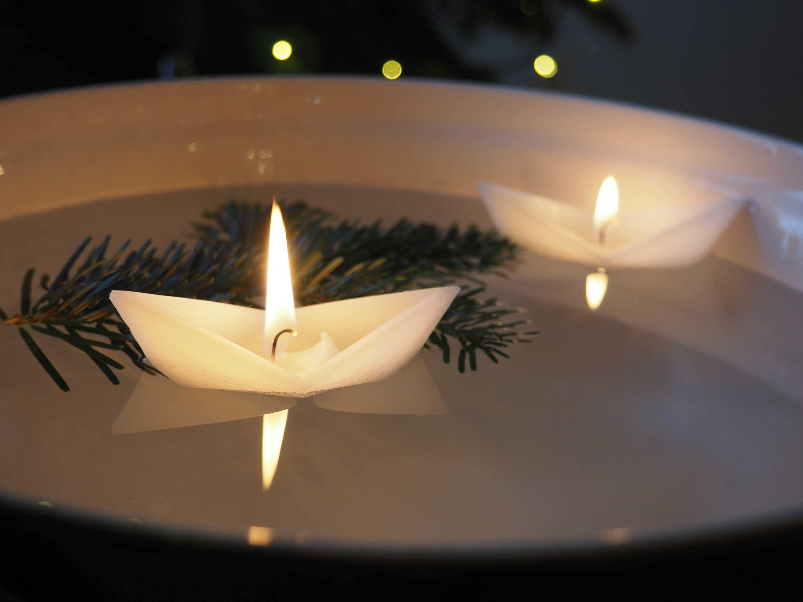 Set of 7 Floating CANDLE Boats With BOX, Candle Ship, Rainbow Candle - Etsy