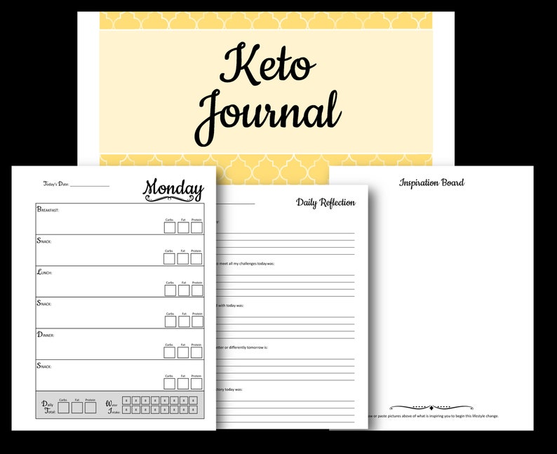 Keto Journal - Printable - Digital Download - Etsy