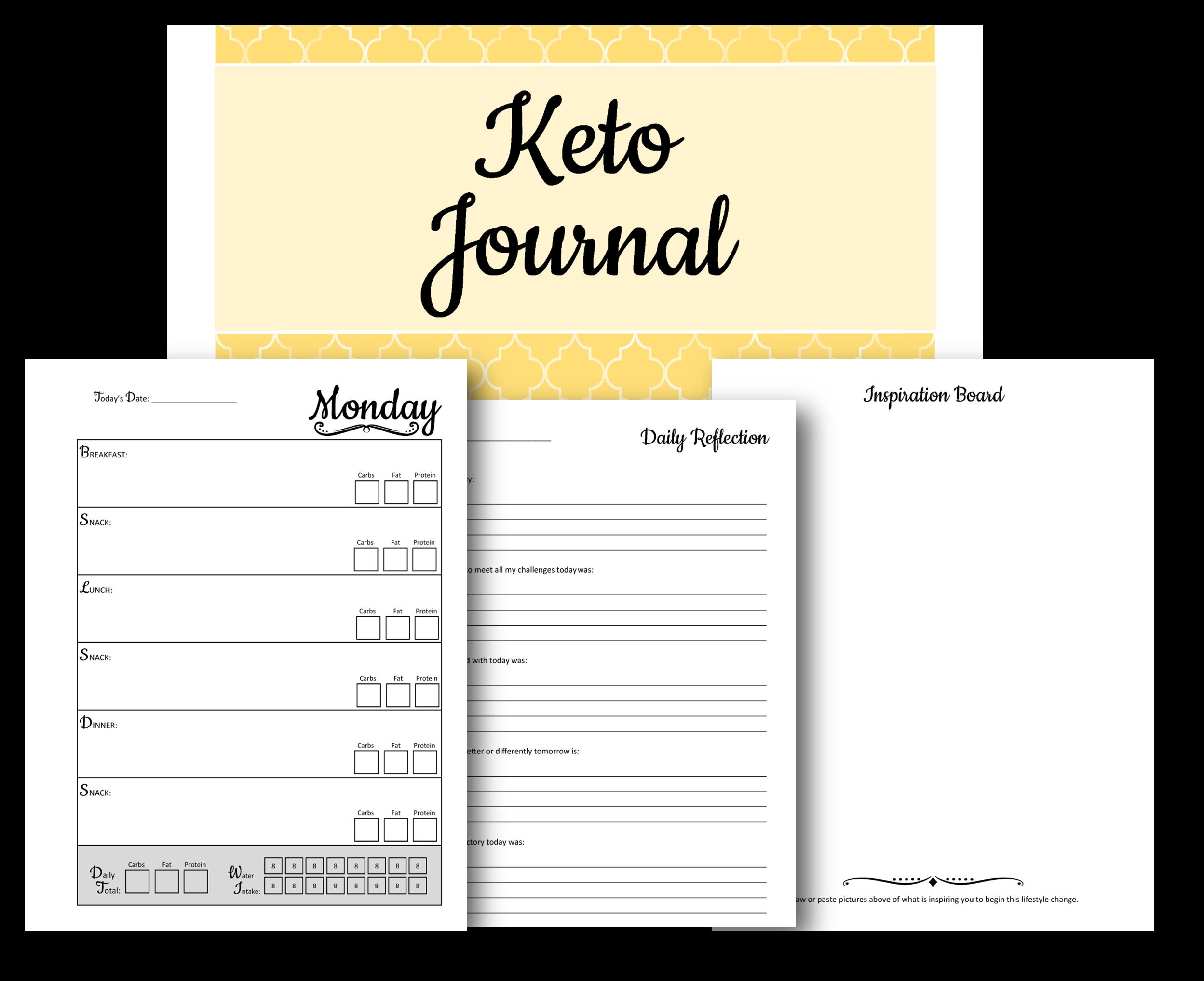 Keto Journal - Printable - Digital Download - Etsy