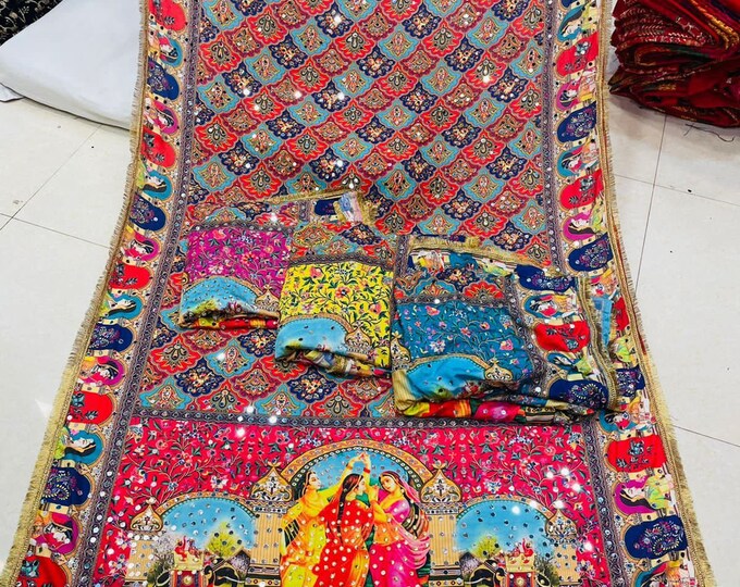 Beautiful Handcrafted Pakistani Dupattas for Any Occasion - Etsy